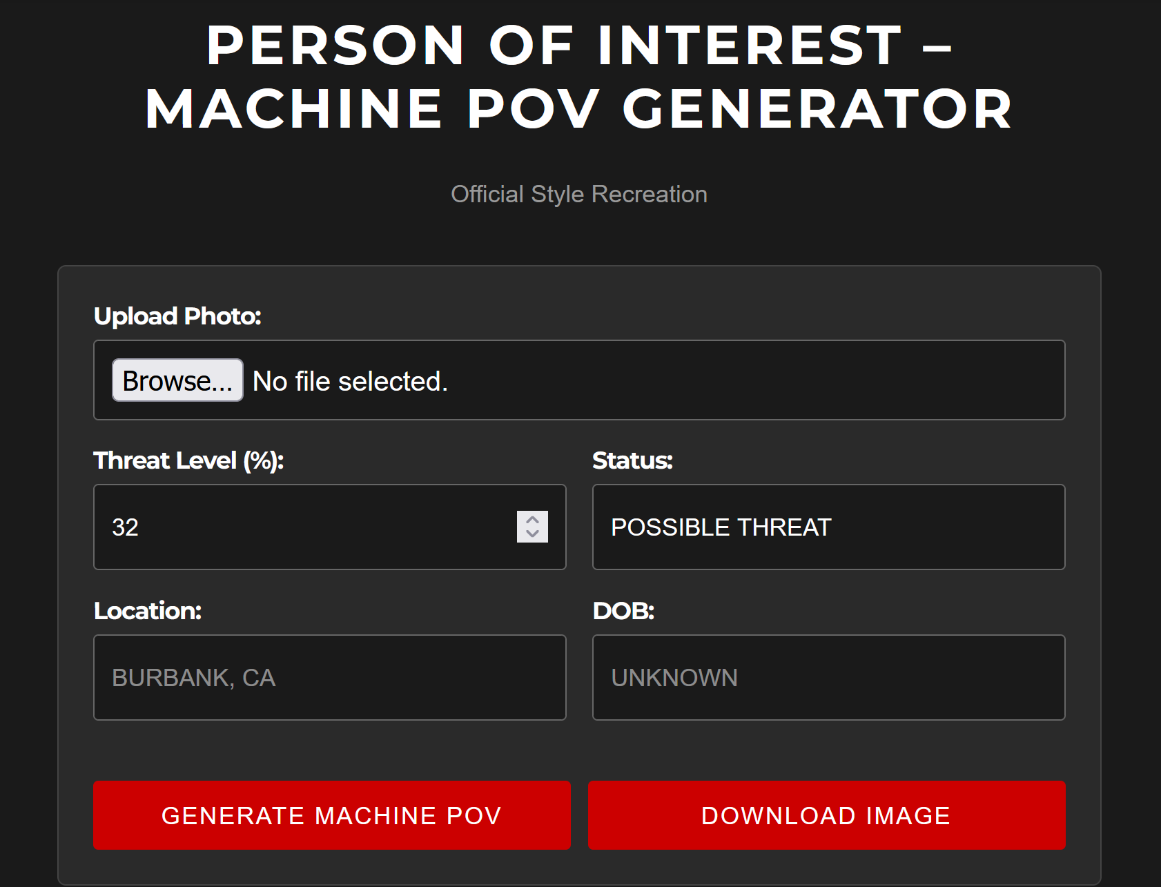 Person of Interest AI Photo Tool – Alpine Web Media LLC